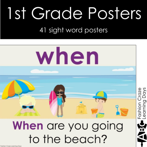 First Grade Sight Word Posters | Made By Teachers