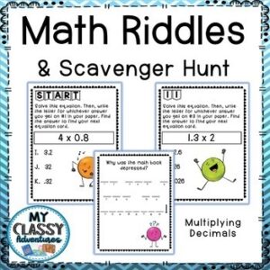 Multiplying Decimals Scavenger Hunt - Made By Teachers