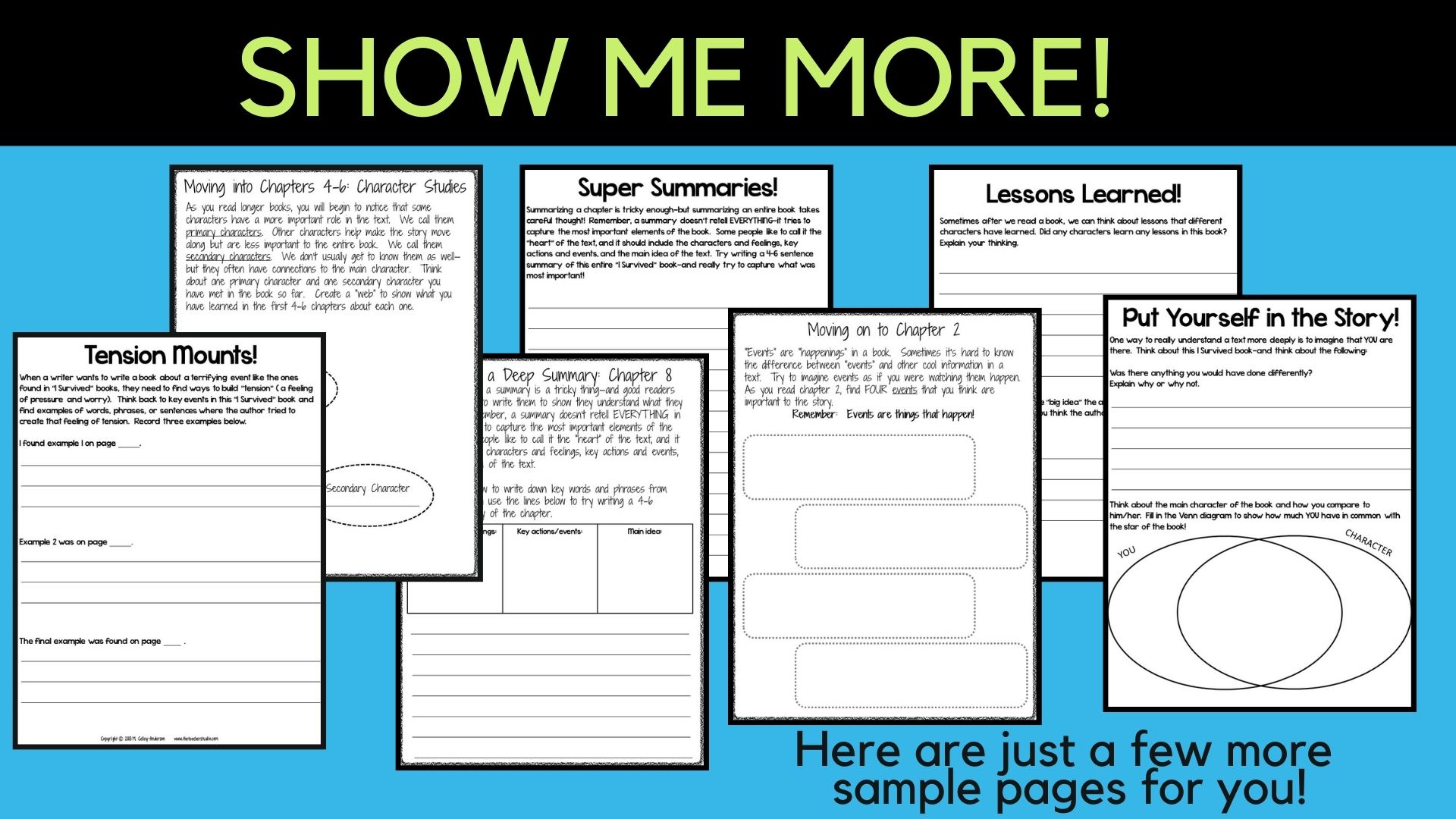 I Survived: Reading Response Resource for ANY I Survived Book - Digital ...