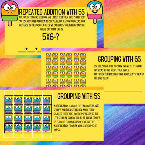 Multiplication Lesson Plans 5s and 6s Digital Math Activity | Made By ...