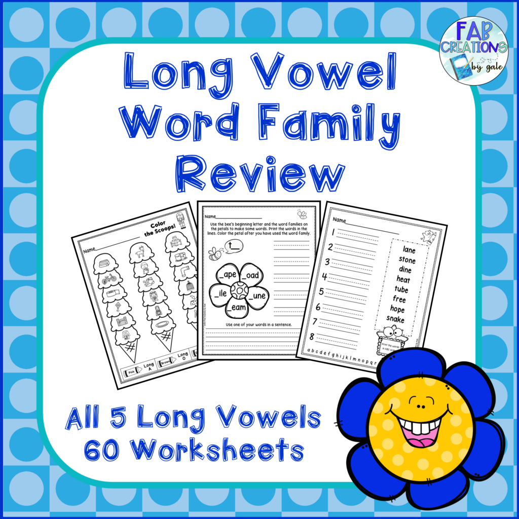 Long Vowel Word Family Review | Made By Teachers