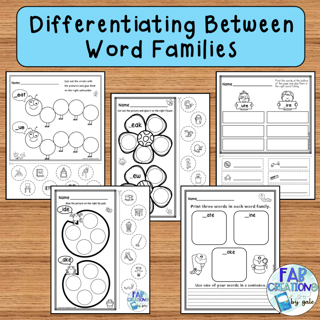 Long Vowel Word Family Review | Made By Teachers