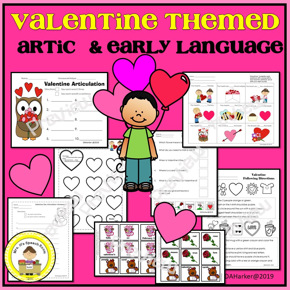 Valentines Day Speech Therapy Printable Pack | Made By Teachers