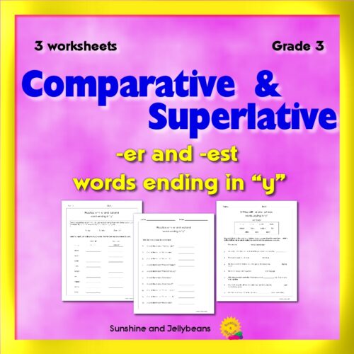Adjectives and Adverbs - Grade 3 BUNDLE - 30 worksheets - Great ...