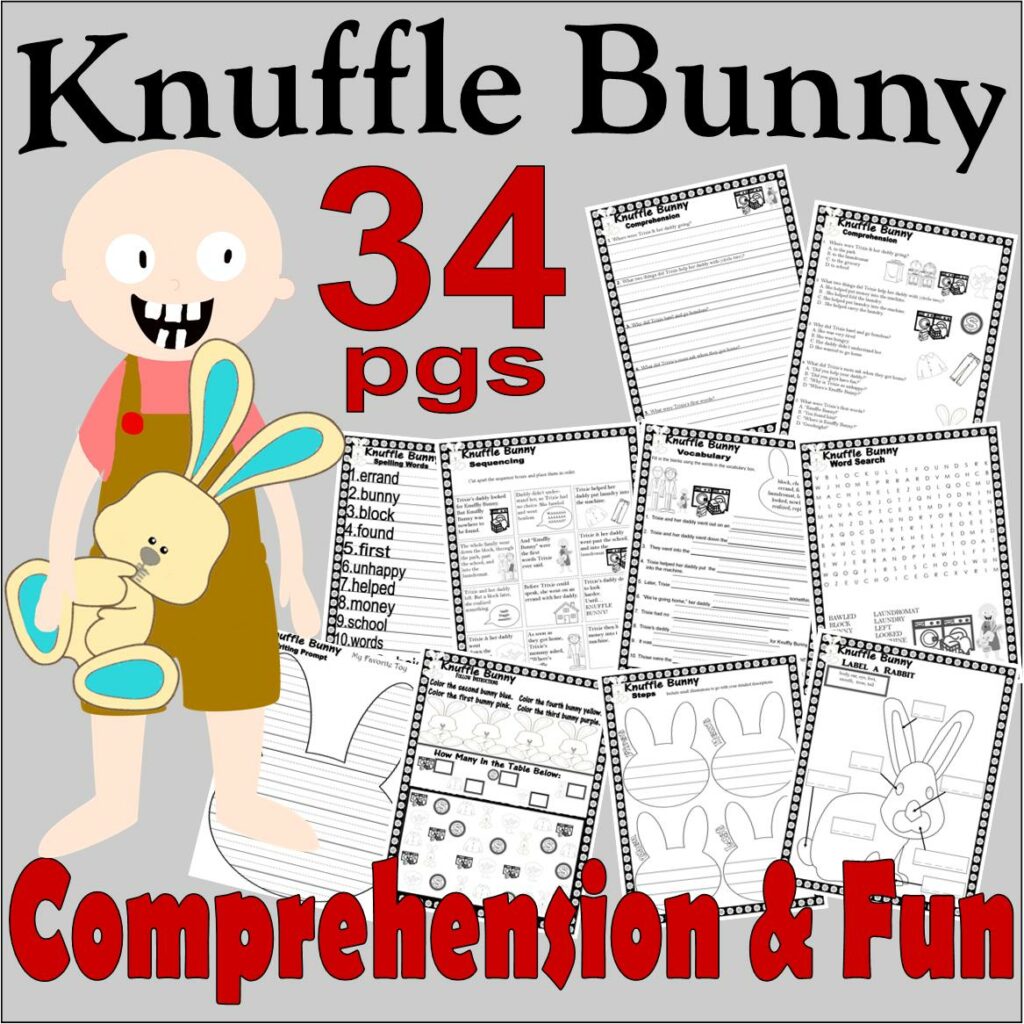Knuffle Bunny Book Companion Reading Comprehension Study Quiz | Made By ...