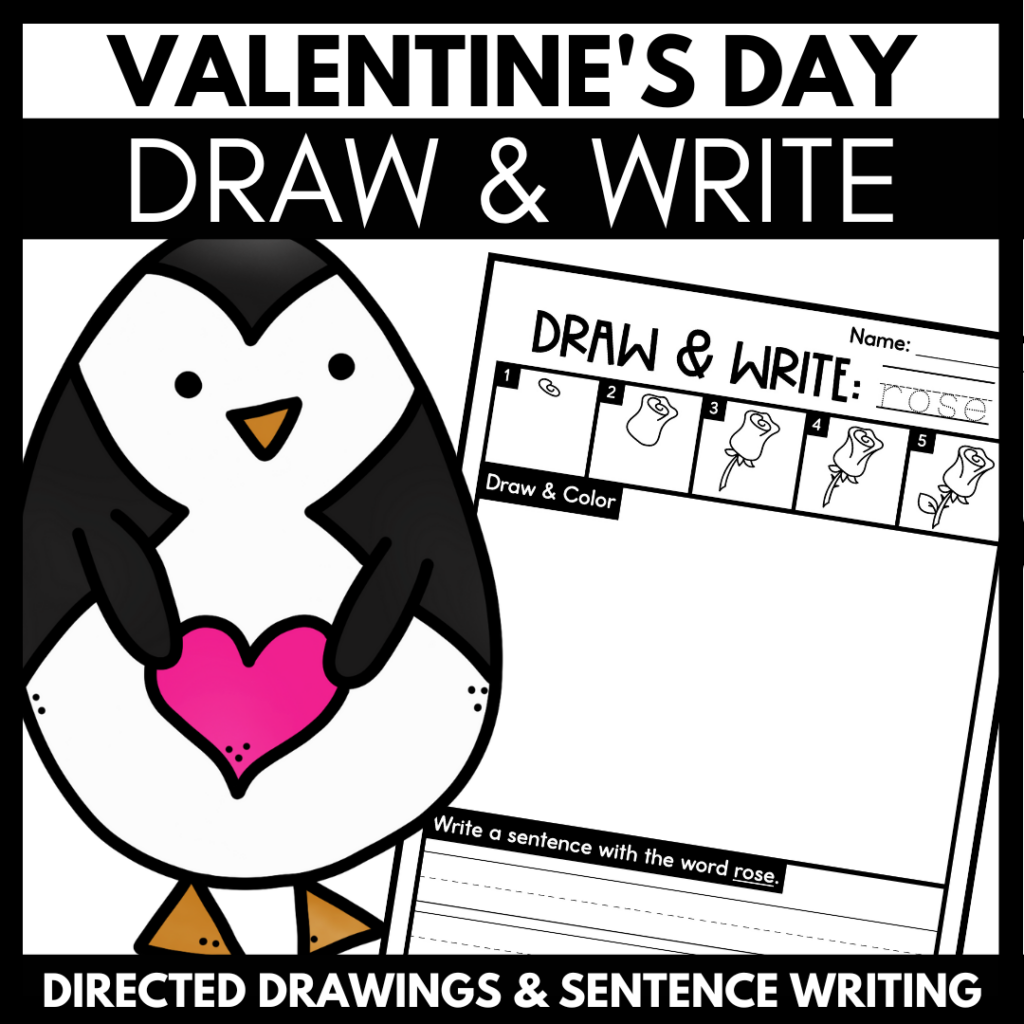 Valentine's Day Activities - Directed Drawings & Sentence Writing ...