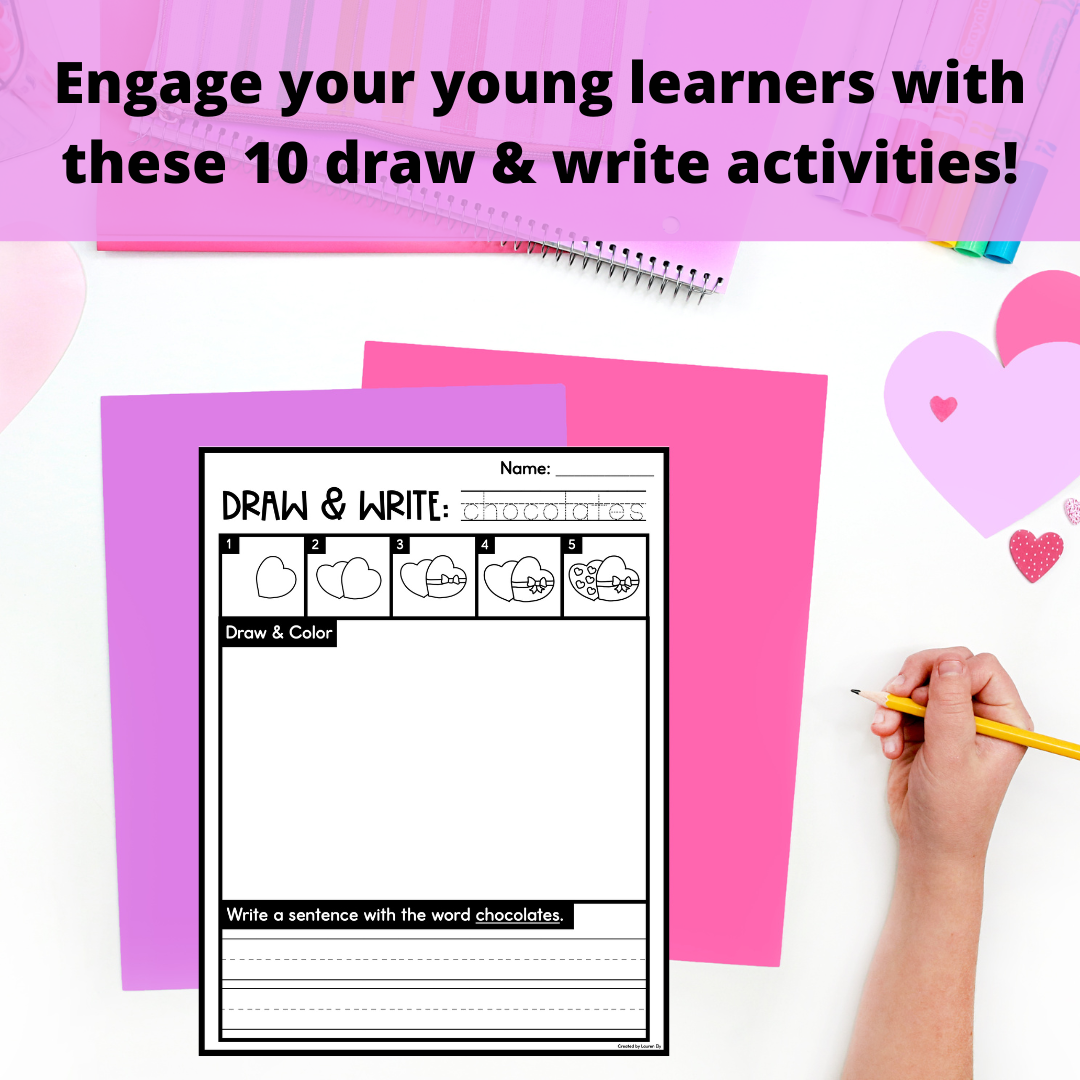 Valentine's Day Activities - Directed Drawings & Sentence Writing ...