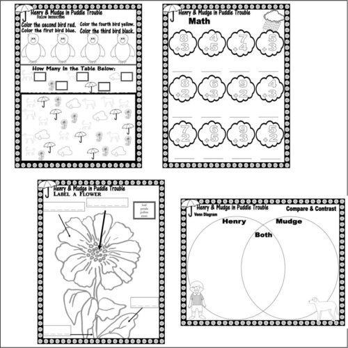Henry & Mudge in Puddle Trouble Book Companion Reading Comprehension ...