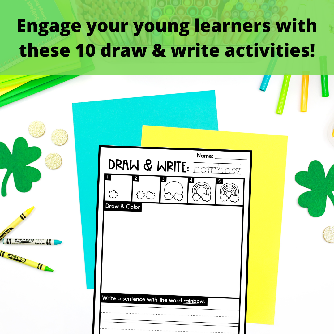 St. Patrick's Day Activities - Directed Drawings & Sentence Writing ...