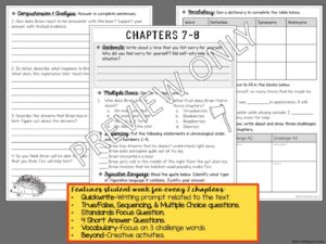 Hatchet Novel Study Unit | Comprehension Questions with Activities and ...