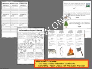 Hatchet Novel Study Unit | Comprehension Questions with Activities and ...