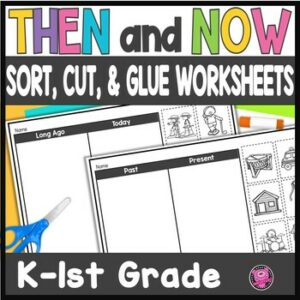Life Long Ago and Today Sorting Worksheets | Made By Teachers