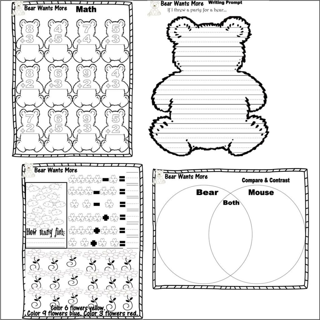 Bear Wants More Reading Comprehension Book Study Companion | Made By ...
