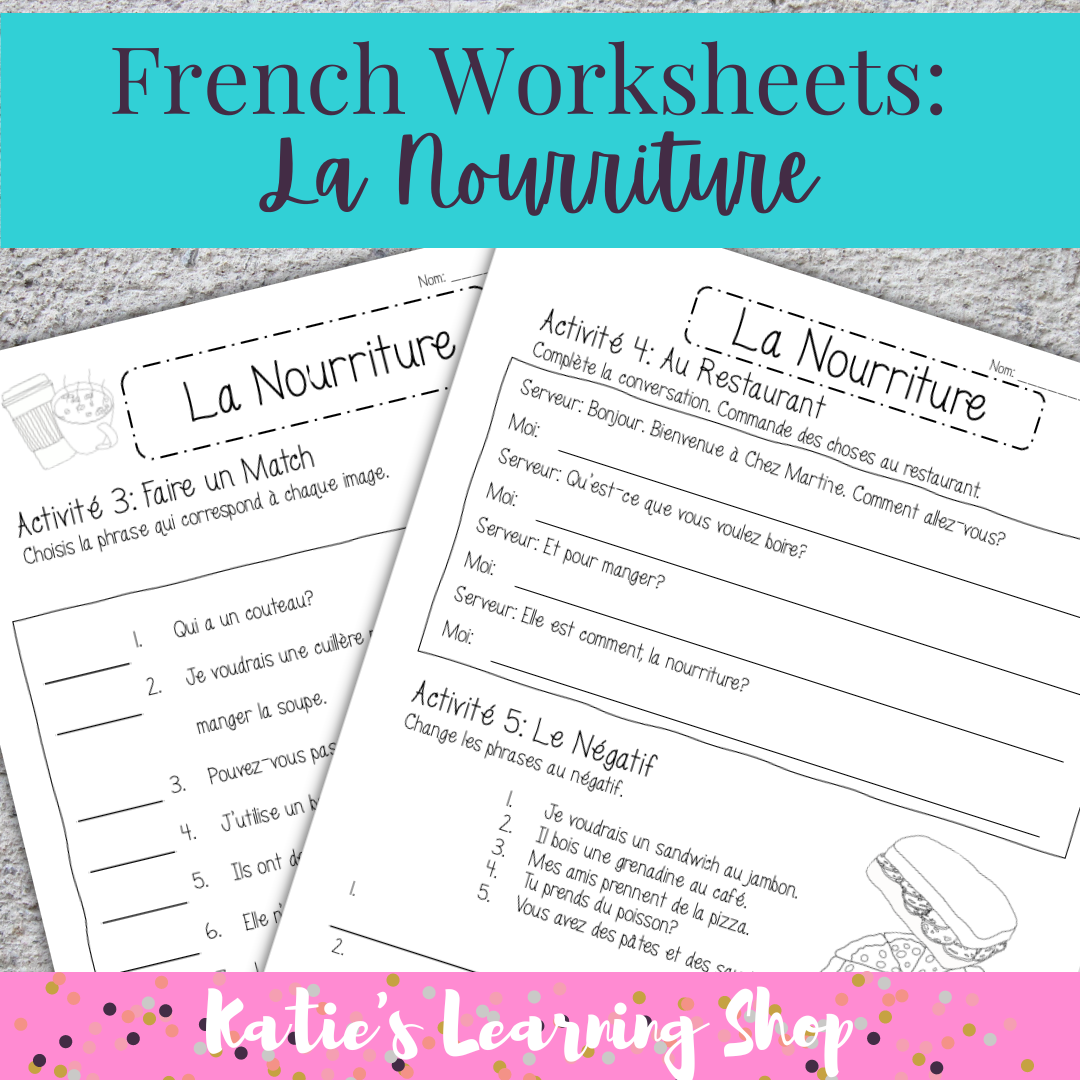 French Food Worksheets | La Nourriture | Made By Teachers