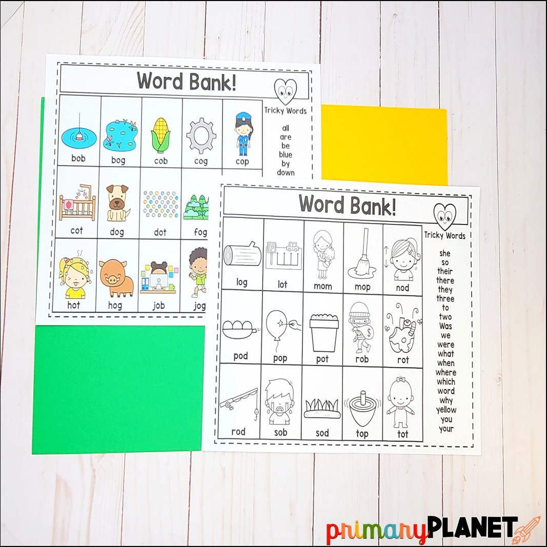 Short o CVC Words Phonics Writing Prompts with Pictures - SOR Aligned ...