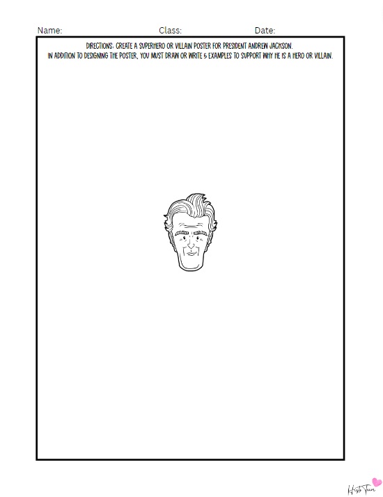 Andrew Jackson: Hero or Villain Activity | Made By Teachers