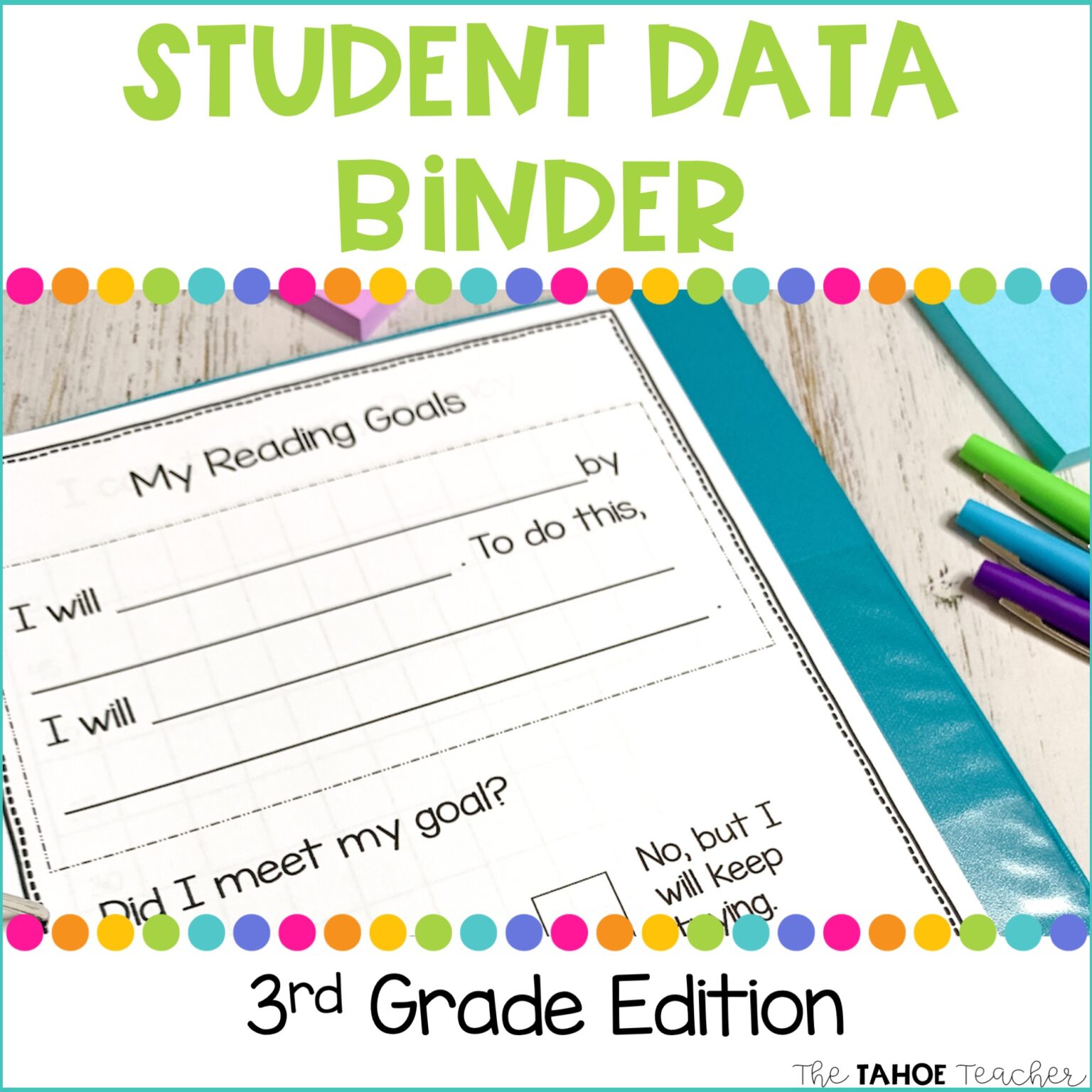 Editable 3rd Grade Data Binder Notebook | Made By Teachers