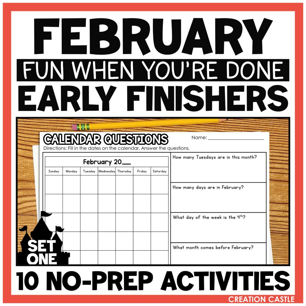 January Early Finishers Activities | Made By Teachers