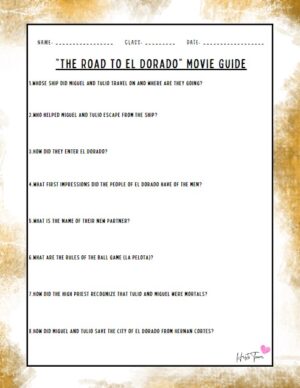 The Road To El Dorado Movie Guide | Made By Teachers