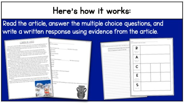 Response Writing Passages - Nonfiction - RACE Strategy | Made By Teachers