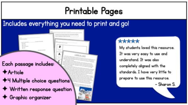 Response Writing Passages - Nonfiction - RACE Strategy | Made By Teachers