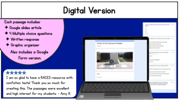Response Writing Passages - Nonfiction - RACE Strategy | Made By Teachers