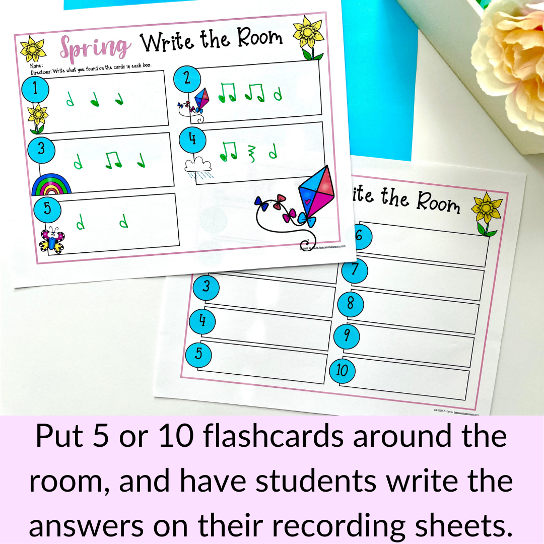 Valentine's Day Sixteenth Notes Write the Room for Elementary Music ...