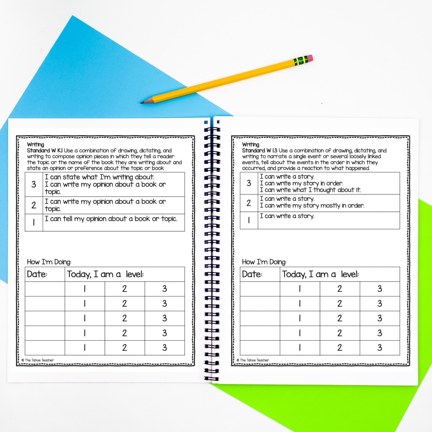 Editable Kindergarten Standards Learning Progressions | Made By Teachers