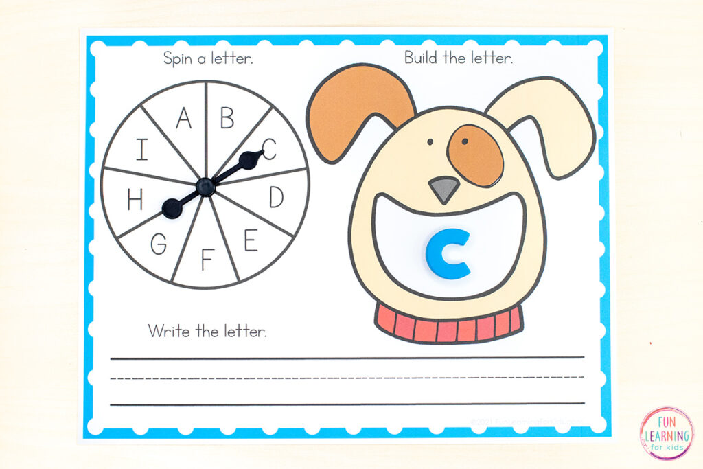 Alphabet Mats and Alphabet Worksheets for Letters and Beginning Sounds ...