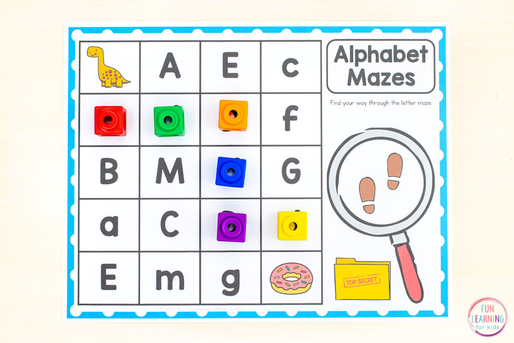 Alphabet Mats and Alphabet Worksheets for Letters and Beginning Sounds ...