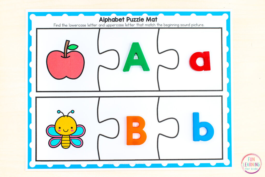 Alphabet Mats and Alphabet Worksheets for Letters and Beginning Sounds ...