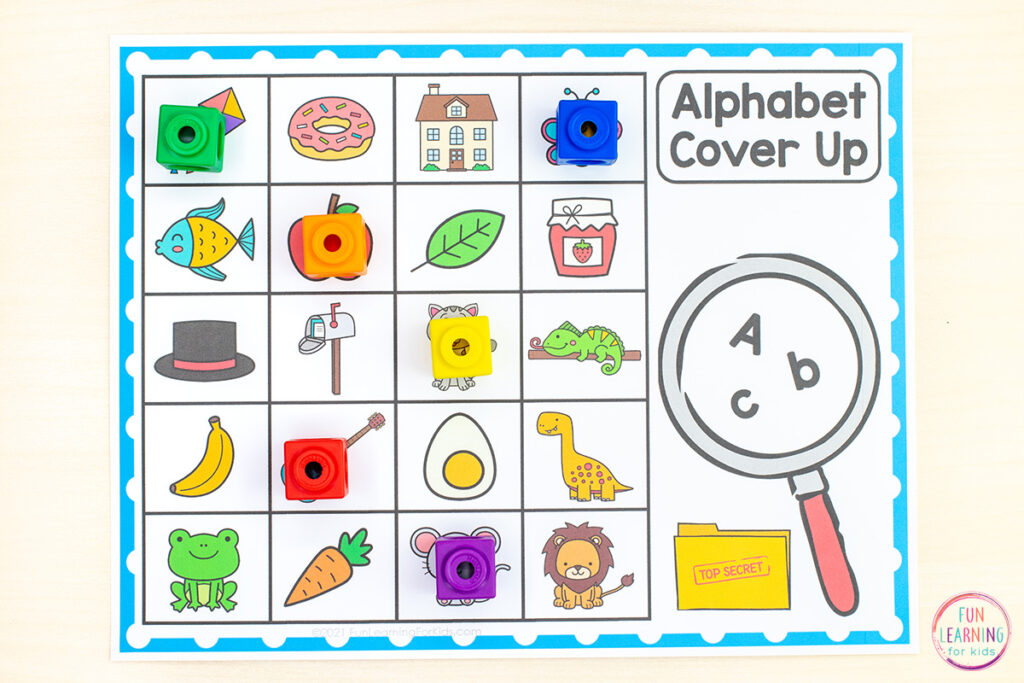 Alphabet Mats and Alphabet Worksheets for Letters and Beginning Sounds ...