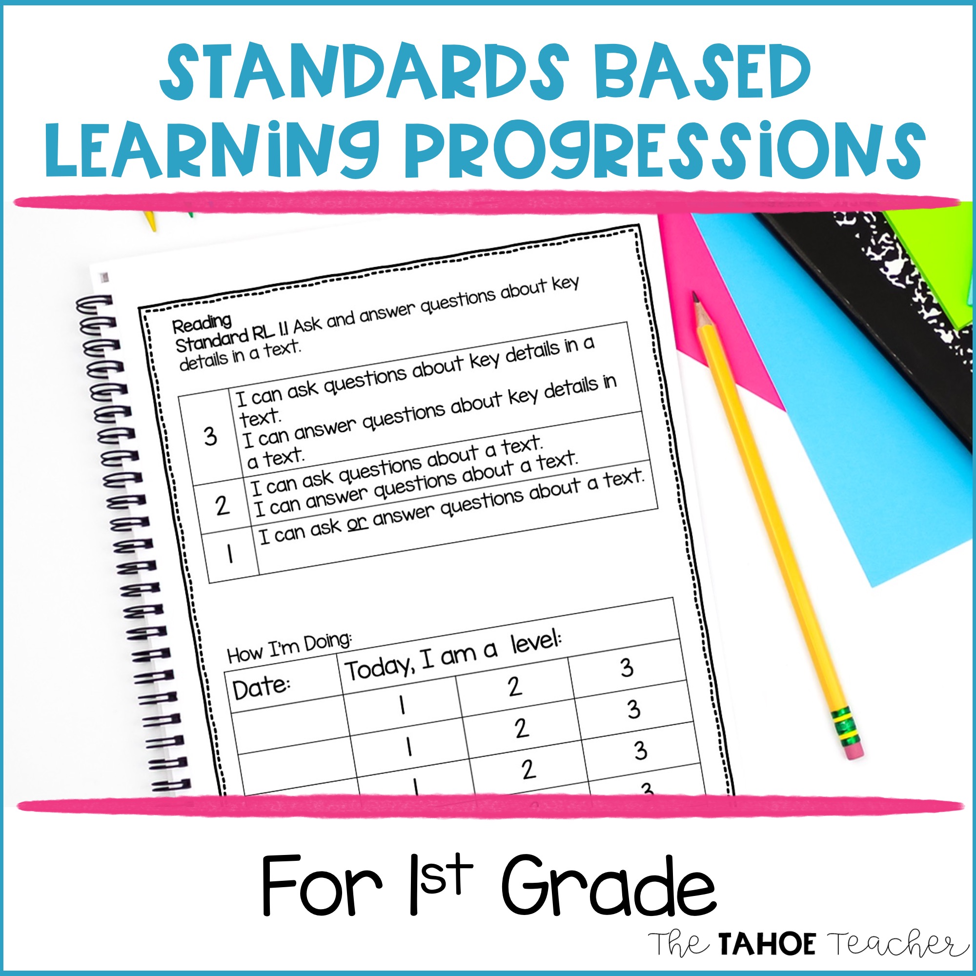 Editable 1st Grade Standards Learning Progressions | Made By Teachers