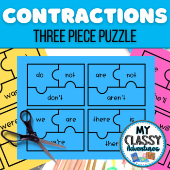 Contractions puzzle freebie | Made By Teachers