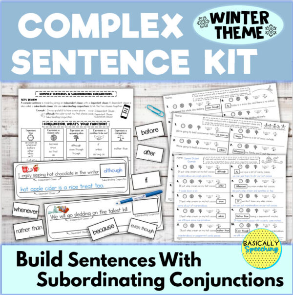 Writing Complex Sentences With Subordinating Conjunctions Activity ...