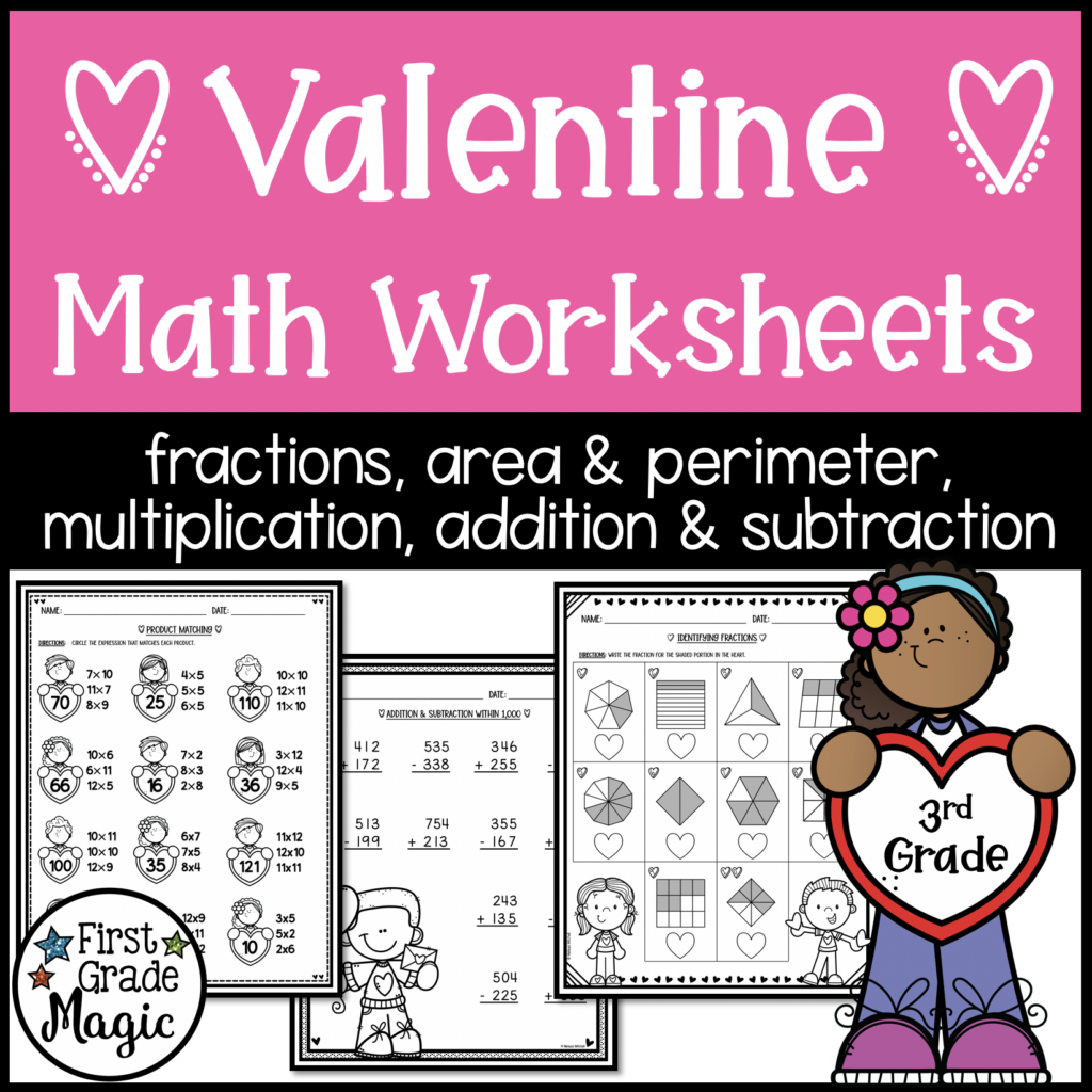 Valentine's Day Math Worksheets | Made By Teachers