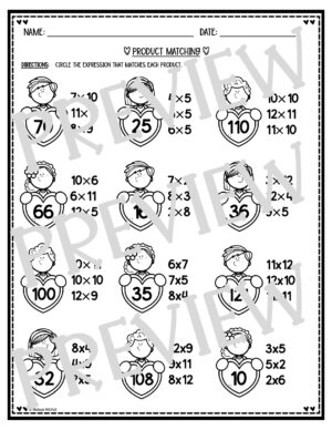 Valentine's Day Math Worksheets | Made By Teachers