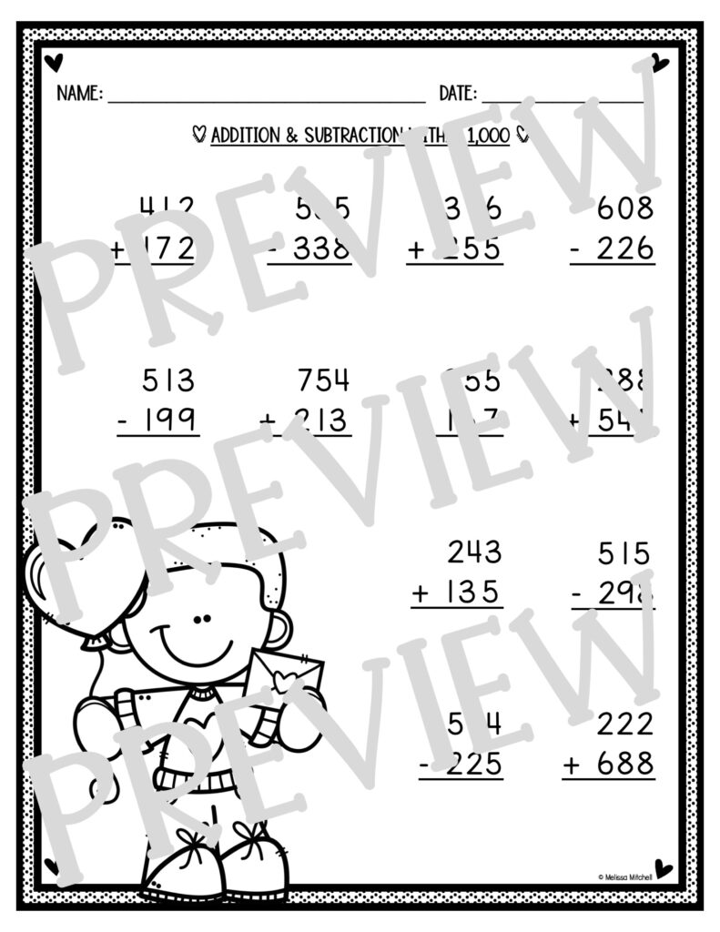 Valentine's Day Math Worksheets | Made By Teachers