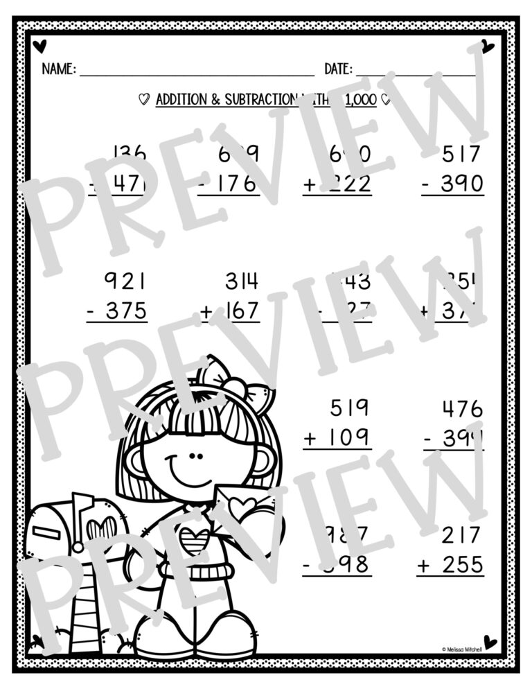 Valentine's Day Math Worksheets | Made By Teachers