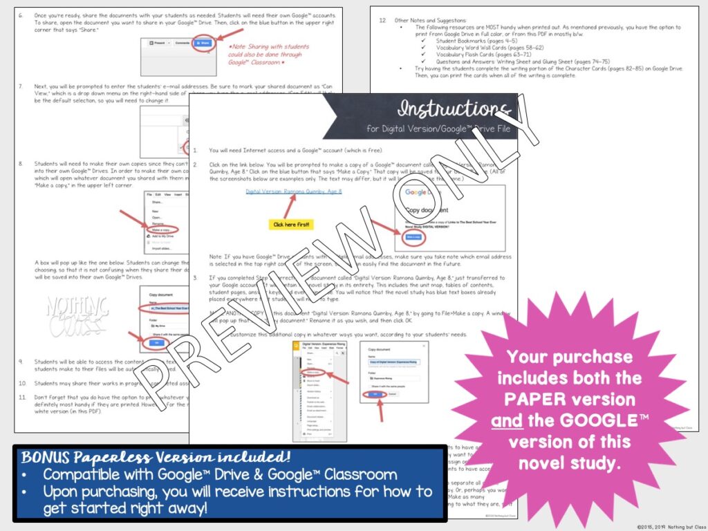 Bud, Not Buddy Novel Study Unit | Comprehension with Activities and ...