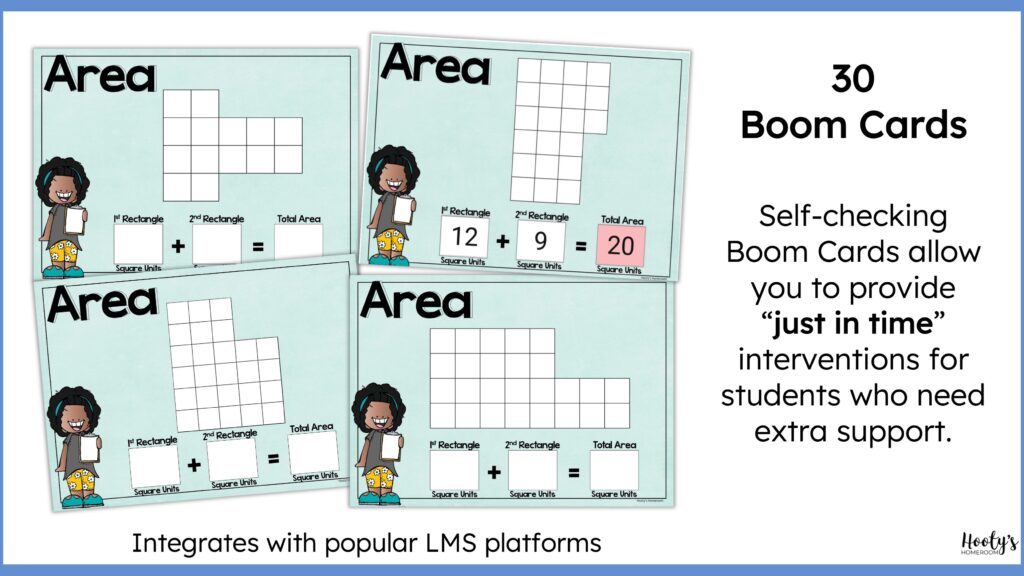 Area of Composite Figures Task Cards & Boom Cards | Made By Teachers