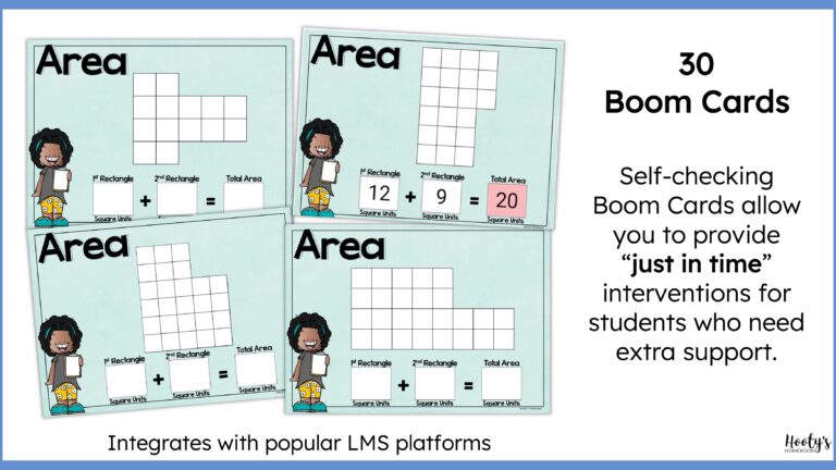 Area of Composite Figures Task Cards & Boom Cards | Made By Teachers