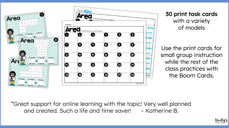Area of Composite Figures Task Cards & Boom Cards | Made By Teachers