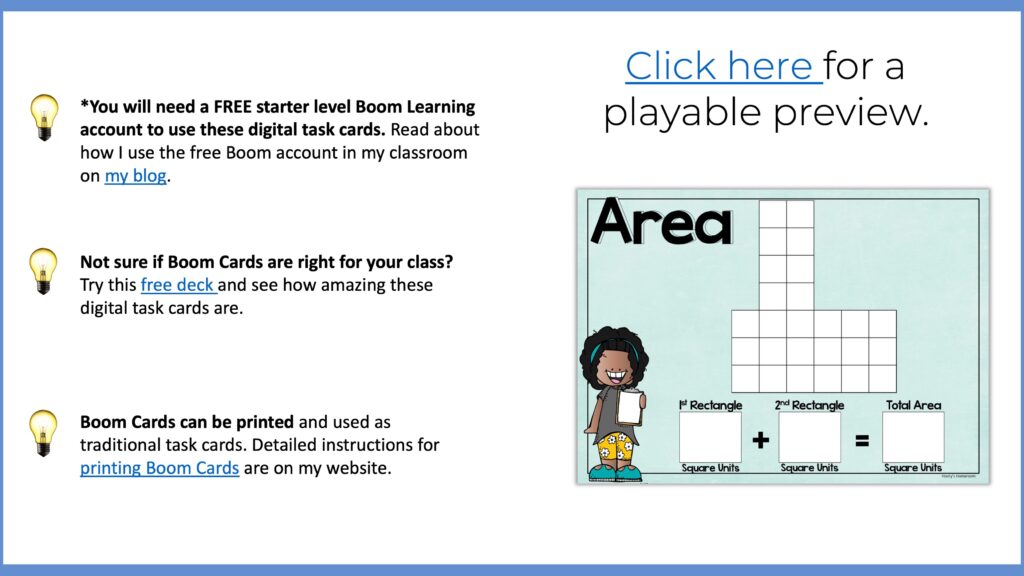 Area of Composite Figures Task Cards & Boom Cards | Made By Teachers