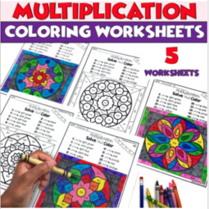 Multiplication Coloring Worksheets | Made By Teachers