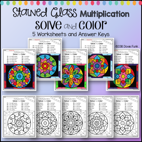 Multiplication Coloring Worksheets | Made By Teachers