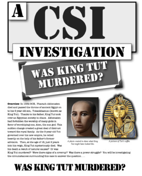 King Tut Ancient Egypt CSI World History Ancient Civilizations ...