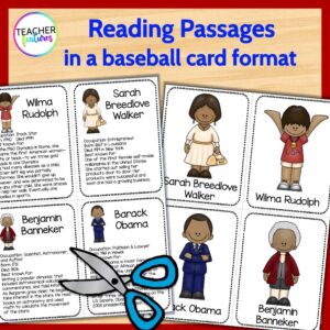 BLACK HISTORY MONTH Biography Writing Project & READING PASSAGES | Made ...