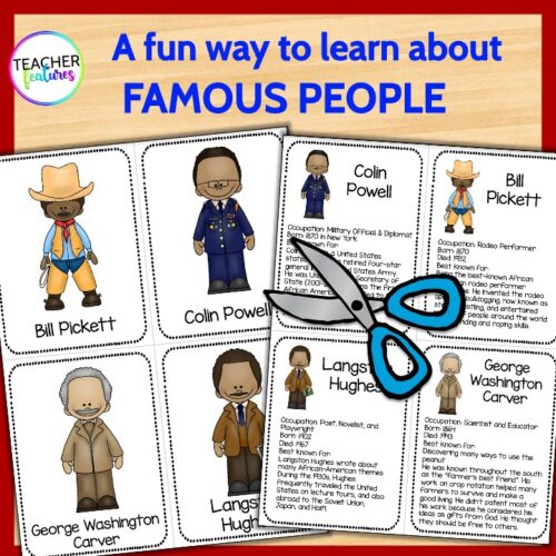 BLACK HISTORY MONTH Biography Writing Project & READING PASSAGES | Made ...