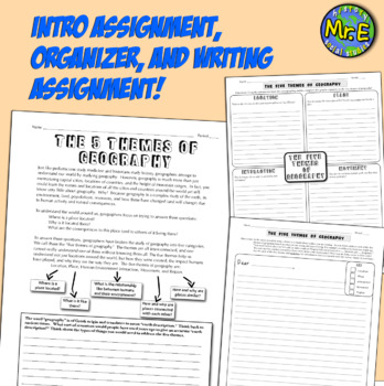 5 Themes of Geography Stations Activity | Five Themes of Geography ...